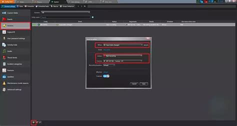 Input Alarm Settings For Genetec Security Center I Pro Products