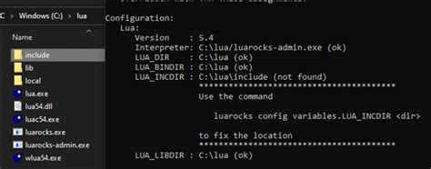 Luarocks Not Finding Include Rlua