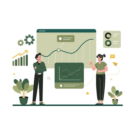 Premium Vector Data Analysis Illustration