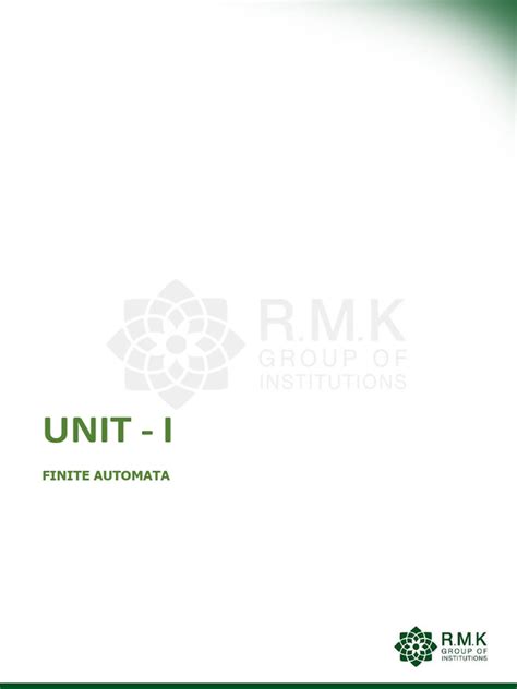21cs503 Toc Unit I Removed Pdf