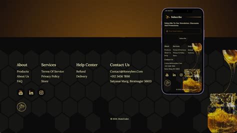 Master Footer Design Build A Professional Footer For Your Website Html And Css Tutorial 🐝 Youtube