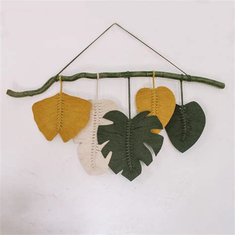 Панно листя макраме — ціна 2500 грн у каталозі Панно Купити товари