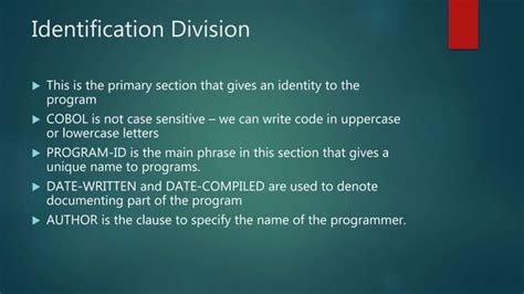 Cobol Programming Language Pptx Programming Languages Computing