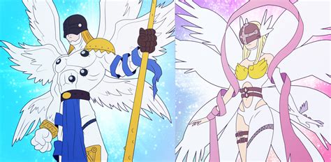 Digimon Angewomon And Angemon