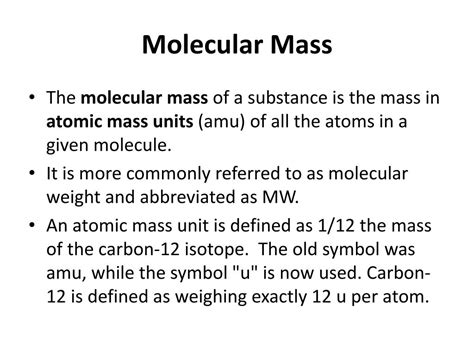 PPT Molar Mass PowerPoint Presentation Free Download ID