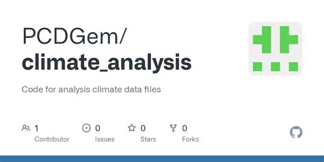 Github Pcdgemclimateanalysis Code For Analysis Climate Data Files