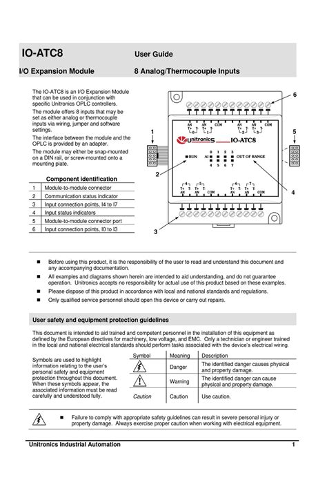 Unitronics Io Atc8 User Manual Pdf Download Manualslib