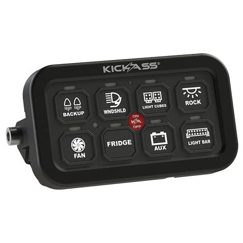 The Kickass Bluetooth Control Switch Panel 8 Gang Switch Panel Kickass Products