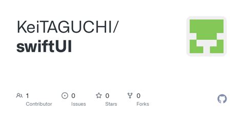 Github Keitaguchi Swiftui