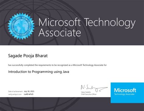 Pooja Sagade On Linkedin Programming Java Microsoftcertified