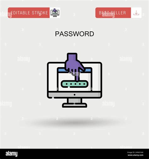 Password Simple Vector Icon Stock Vector Image And Art Alamy