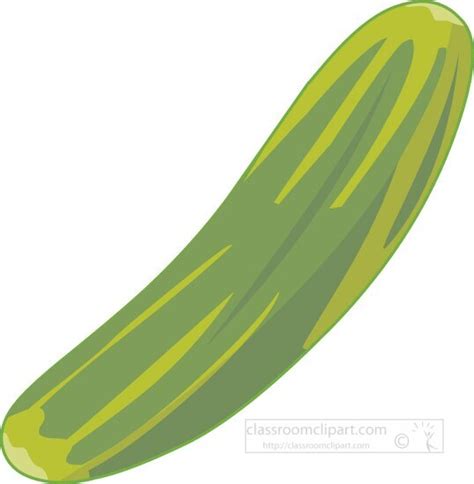 Free Single Cucumber Clipart Classroom Clipart