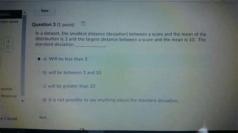Solved Save Stions Ons Saved Question 3 1 Point In A