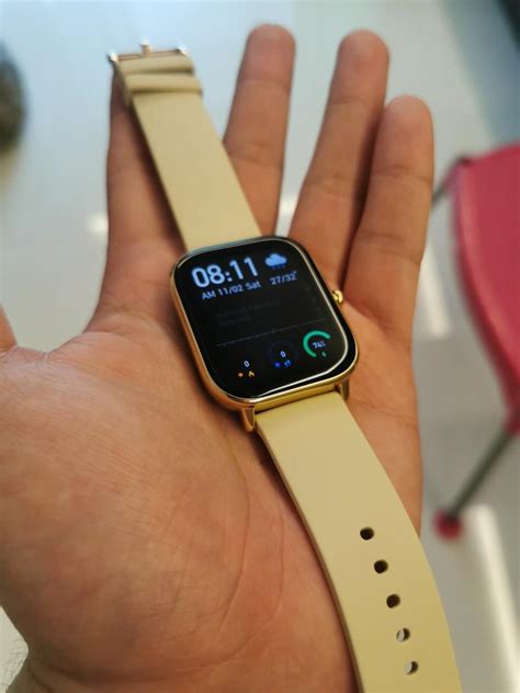 Amazfit Gts Desert Gold Local Set Mobile Phones Gadgets Wearables Smart Watches On Carousell