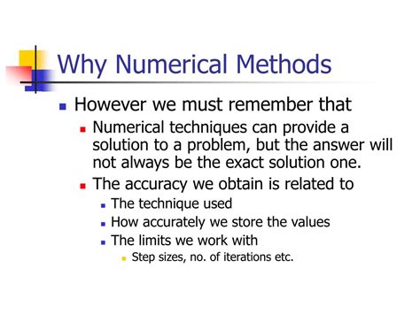 PPT Numerical Methods PowerPoint Presentation Free Download ID