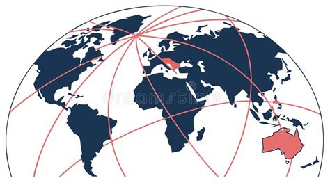 World Map Global Network Illustration Vector Connectivity