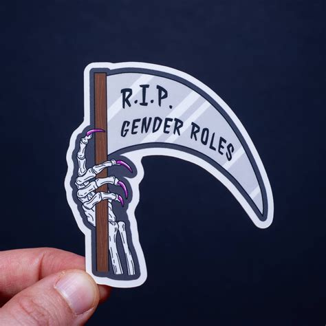 Rip Gender Roles Sticker Gather Here Online