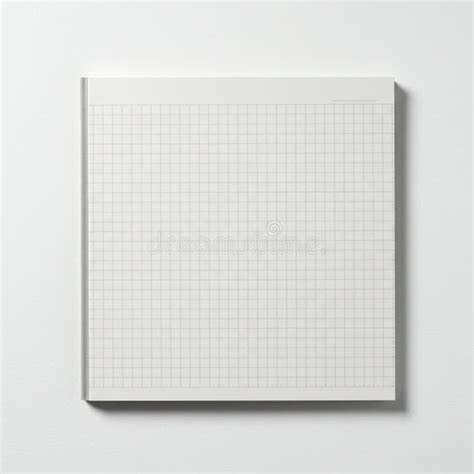 A Square Notepad With A Grid Pattern Features Equally Spaced Lines