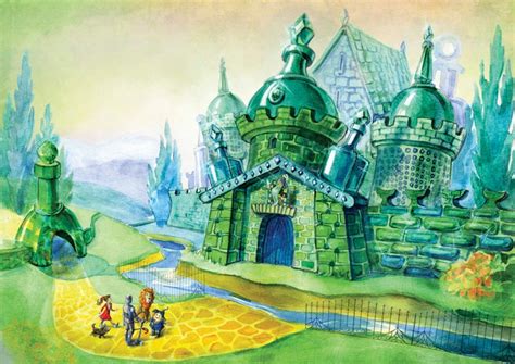Рисунок сказка волшебник изумрудного города