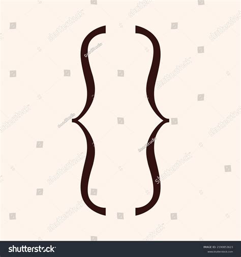 중괄호 기호 쌍 대괄호 구두점 표시 스톡 벡터로열티 프리 2190853623 Shutterstock