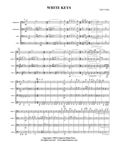 White Keys Sheet Music By Zach Collins Nkoda Free 7 Days Trial