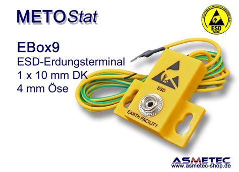 Esd Terminal Ebox9 1 X 10 Mm Snap Asmetec Led Technology