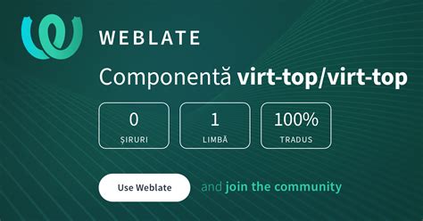 Virt Topvirt Top — Romanian Fedora Weblate