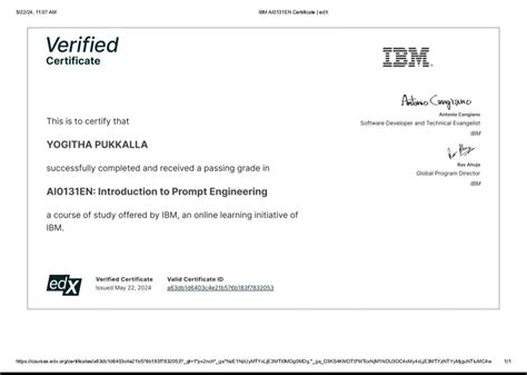 yogitha pukkalla on linkedin promptengineering edx ibm