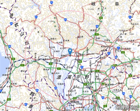 全国原子力施設の半径30km圏内地図を見る 参考岐阜県庁から30km圏内はみんなの知識 ちょっと便利帳