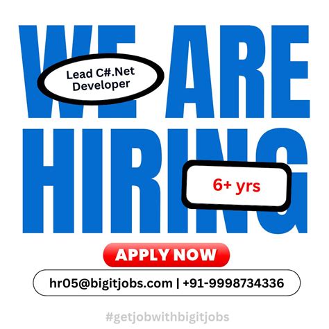 Big It Jobs On Linkedin Dotnet Techlead Dotnetjobs Fullstackdeveloper Bigitjobs Letsconnect