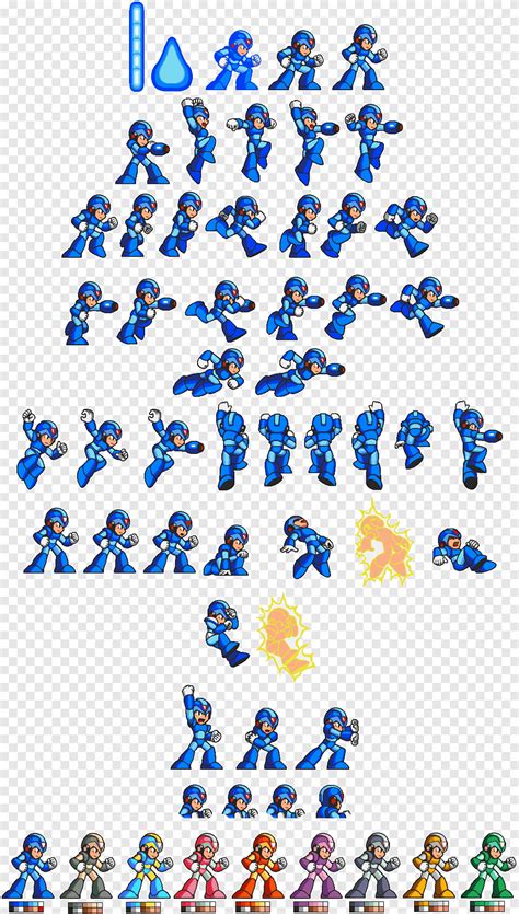 Greille Sprite Megaman Mega Man Every Robot Masters Intros