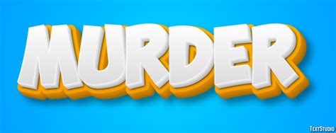 Murder Text Effect And Logo Design Word