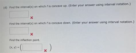Solved Consider The Following Function If An Answer Does Chegg