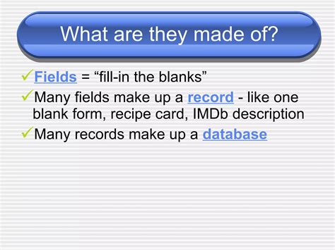 introduction to databases ppt