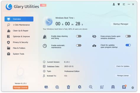 Glary Utilities Pro Clean Speed Up Maintain And Protect Your Pc Glarysoft