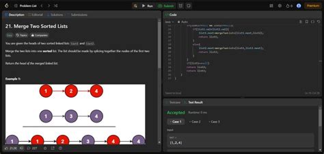 🚀 Day 26 Of 100daysofcoding Merge Two Sorted Lists Nikita Bhasin
