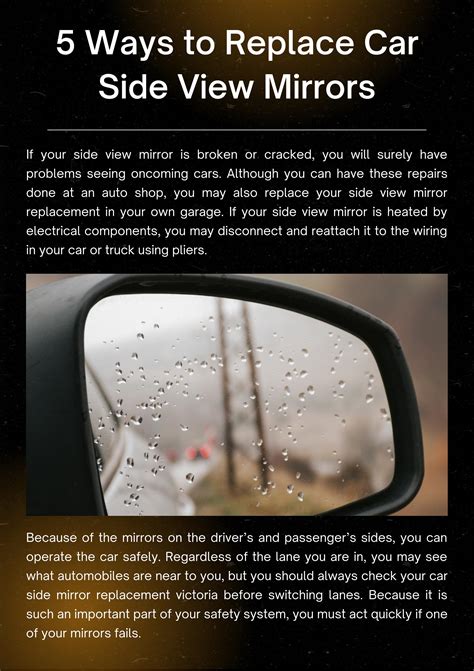 5 Ways To Replace Car Side View Mirrors By Carsidemirror Issuu