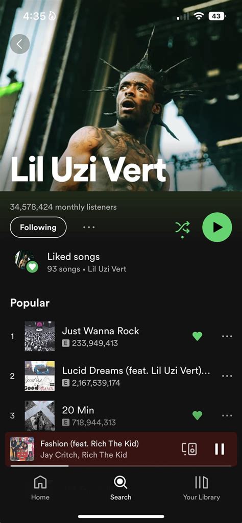 Is This The Highest Amount Of Monthly Listeners Uzi Has Ever Had R