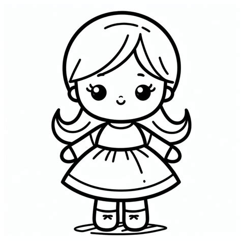 Desenho Para Colorir De Boneca