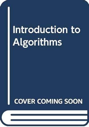 Introduction To Algorithms Amazon Br