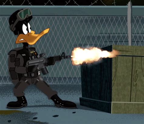 Daffy Duck Shooting By Kuropop On Deviantart
