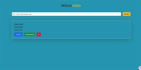 Sema Demir On Linkedin Hello Linkedin Community 👋 🌺 I Developed The Redux Crud Project