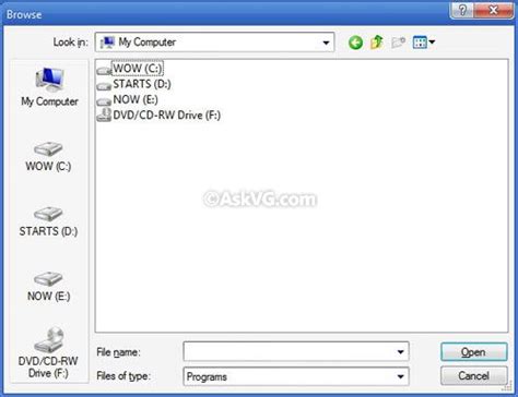 How To Customize Default Places Bar In Windows Common File Dialog Box Askvg