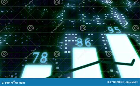 Bar Chart Graph Showing Growth Green Grid Stock Image Image Of Digital Data 273252223