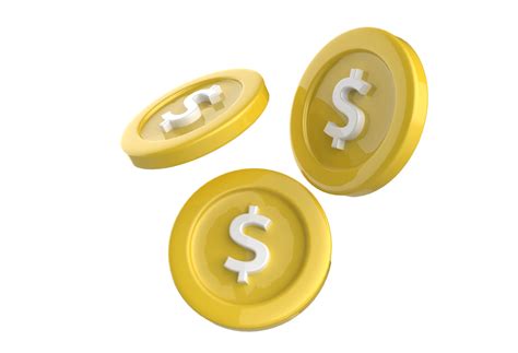 3d Render Of Coins 12904704 Png