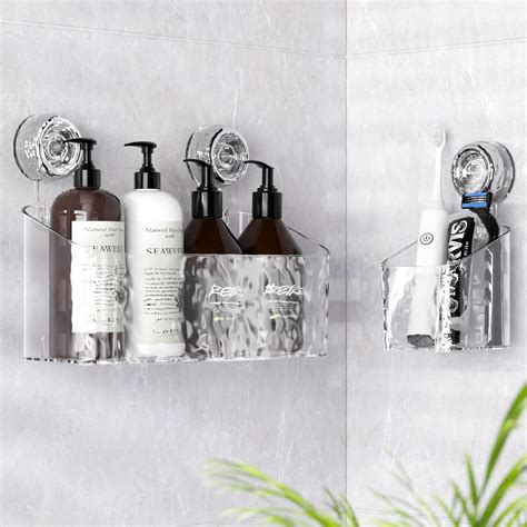 Katikaddy Suction Cup Shower Caddy 2 Pack Set No Drilling