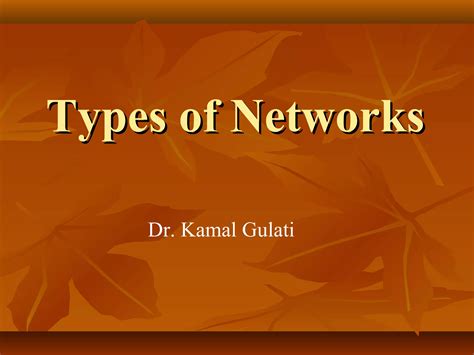 Types Of Networks Ppt