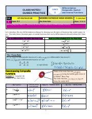 Unit 3 Notes Differentiation Composite Implicit And Inverse