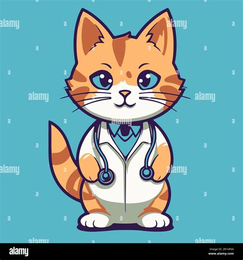 a vet cat clinic flat vector illustration stock vector image and art alamy