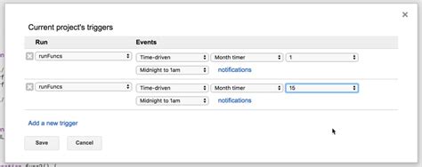 build time based triggers in apps script projects to automate programs